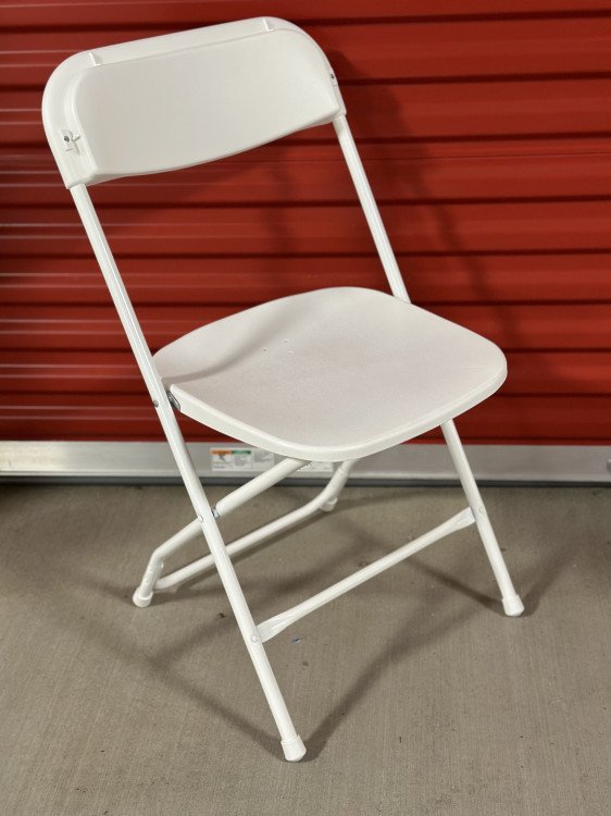 White folding Chair - The Jump House Company